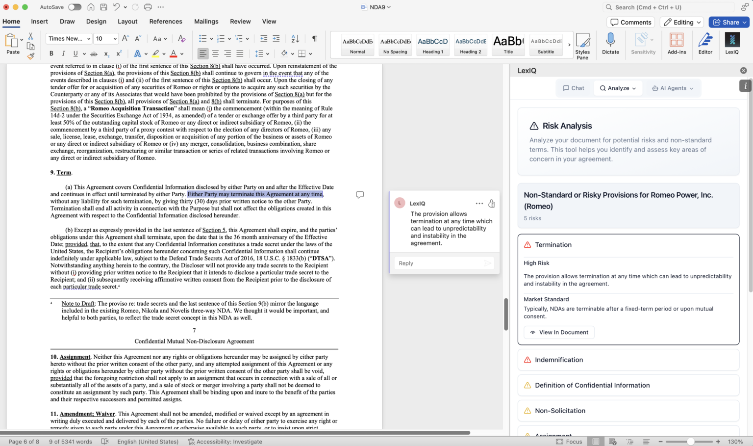 LexIQ - AI Agents for Contract Drafting & Review