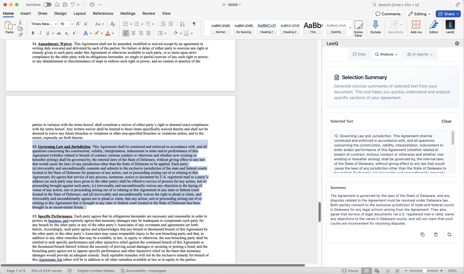 LexIQ - AI Agents for Contract Drafting & Review